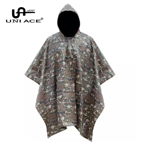 UNI ACE Multi-Use Outdoor Waterproof Poncho/Raincoat - Durable & Light ...