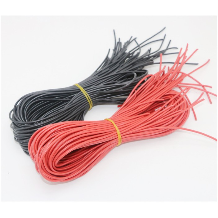 10meter/lot HQ wire silicone 14/16/18/20AWG 5M red+5M Black | Shopee ...