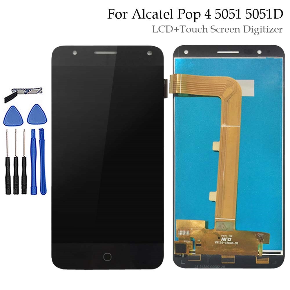 For Alcatel Pop 4 Lcd 5051 5051D 5051X 5051J 5051M OT5051 LCD Display ...