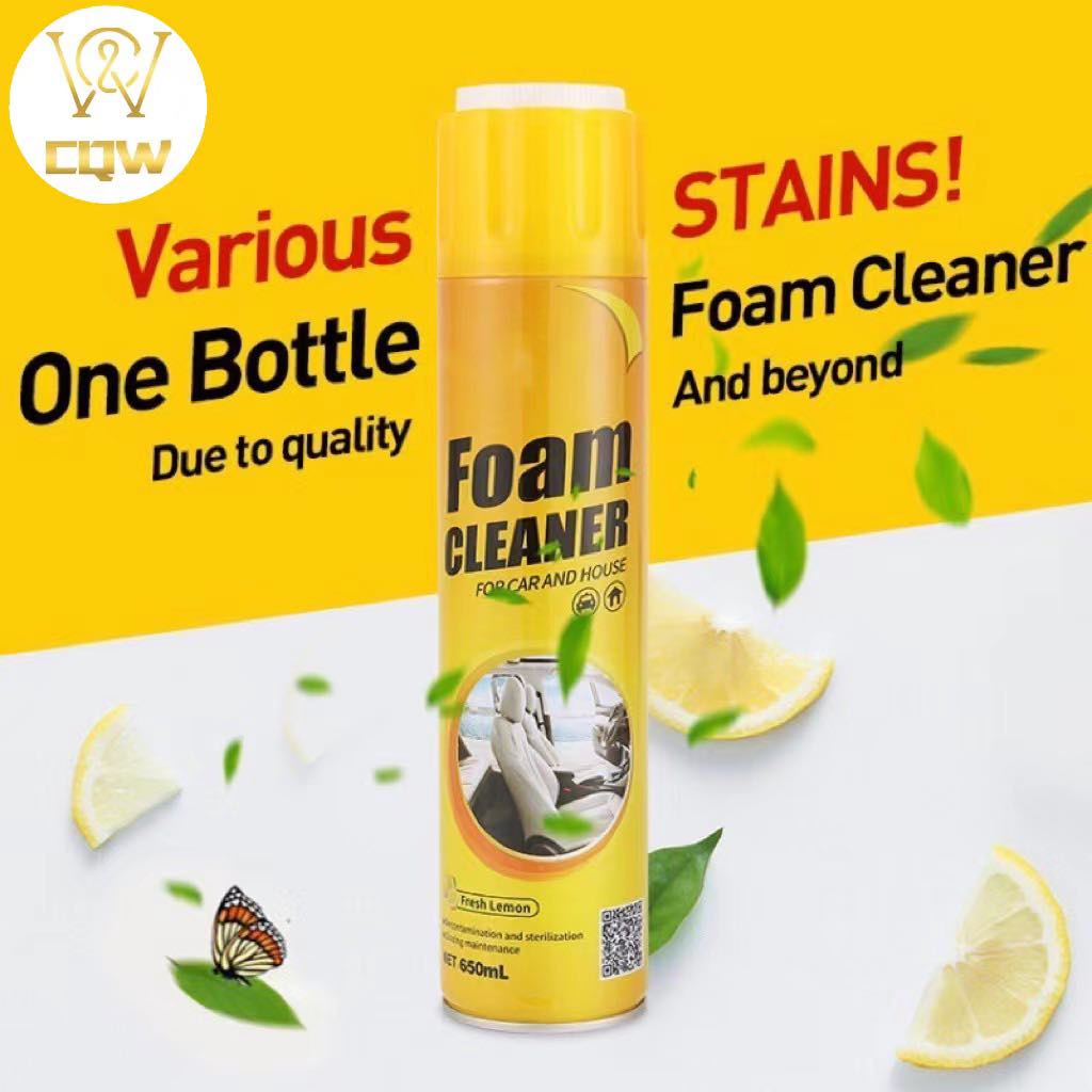 CQW.NO1 MultiFunctional Foam Cleaner for Car and House 650ML Spray | Shopee Philippines