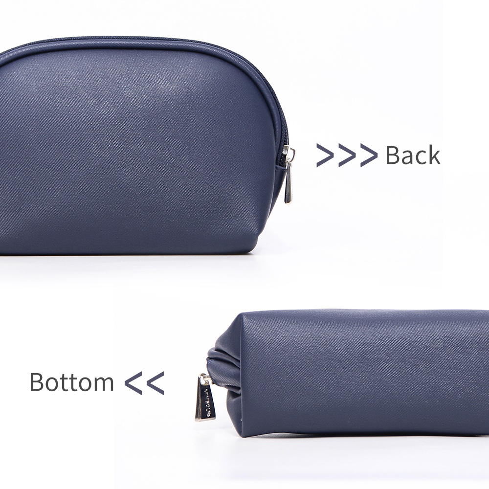 Miniso Official Plain Cosmetic Pouch Bag Simple Shell Shaped Cosmetic ...