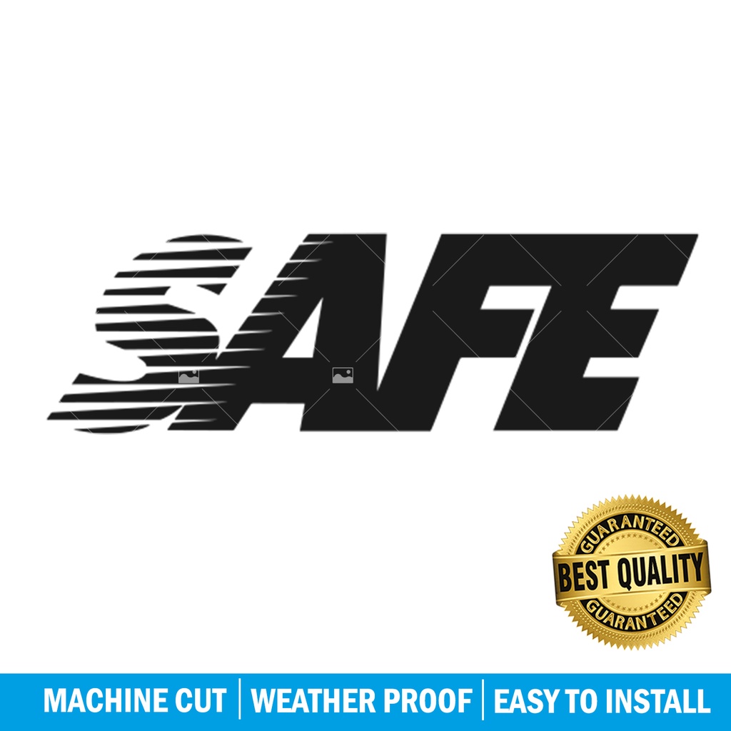 Safe Motorcycle Visor Vinyl Windshield Decal Car Sticker | Shopee ...