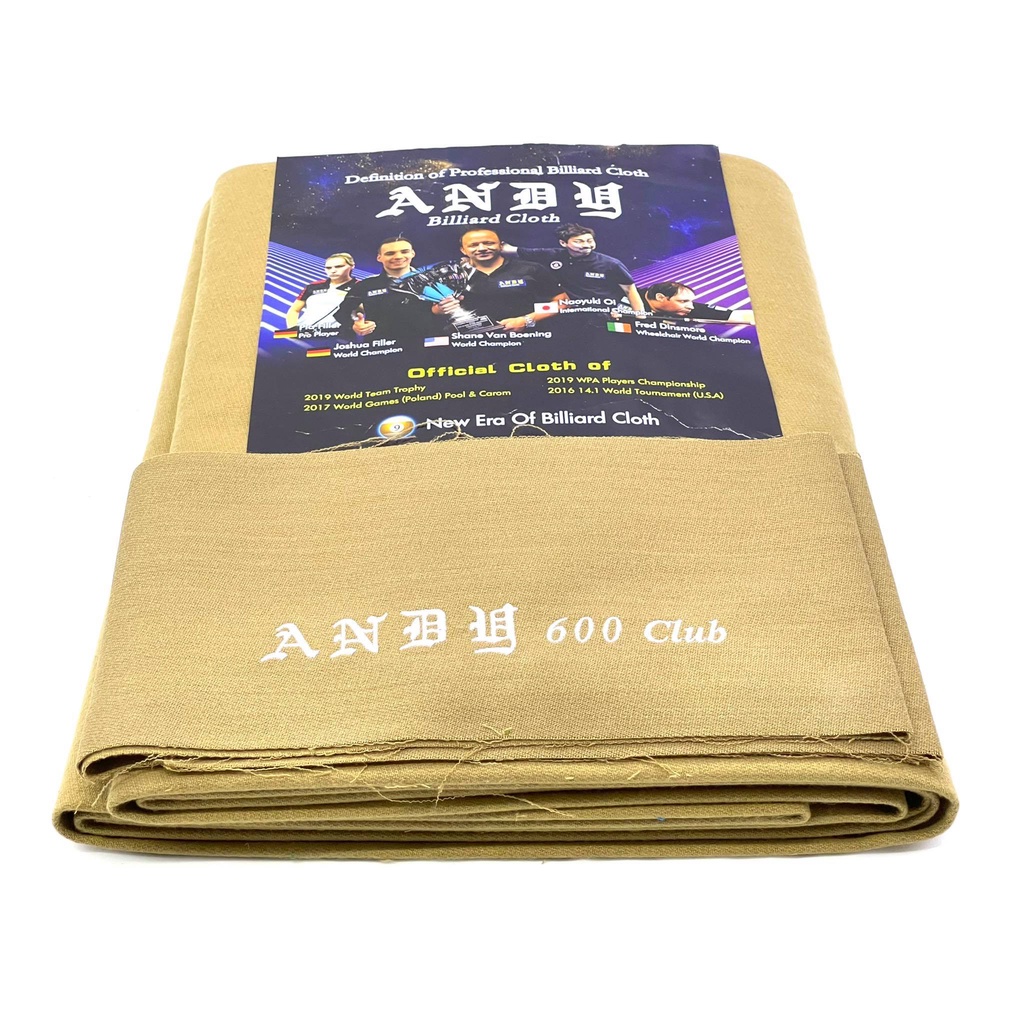 1 Pc. ANDY 600 CLUB BROWN BILLIARD CLOTH / TAPETE NG BLYARAN / BILLIARD ...