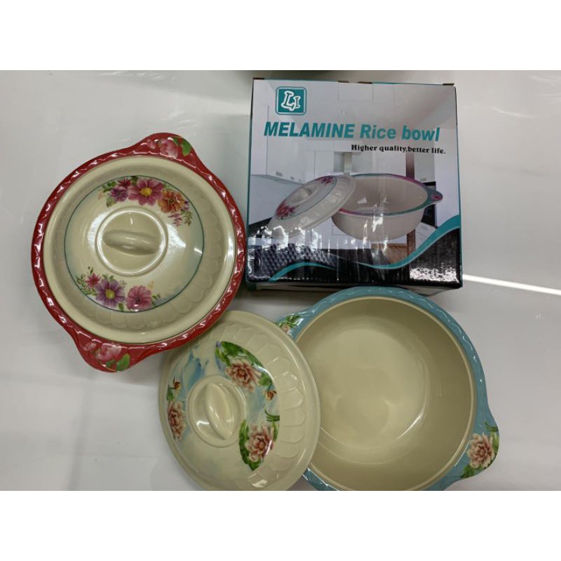 Melamine Rice Bowl with cover 2024 | Shopee Philippines