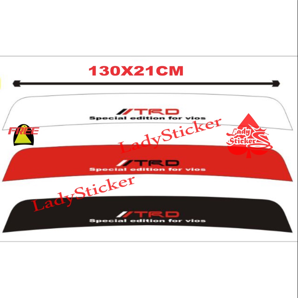 VIOS GLASS CAR STICKER WINDSHIELD TOYOTA VIOS PLUS BASIC BLOCK | Shopee ...