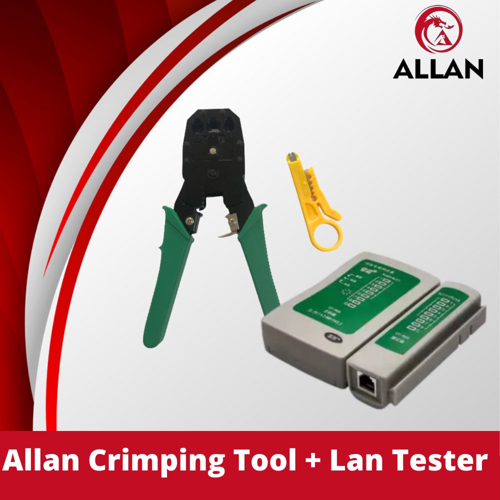 Allan Network Crimping Tool and Network Lan Cable Tester / Lan Tester ...