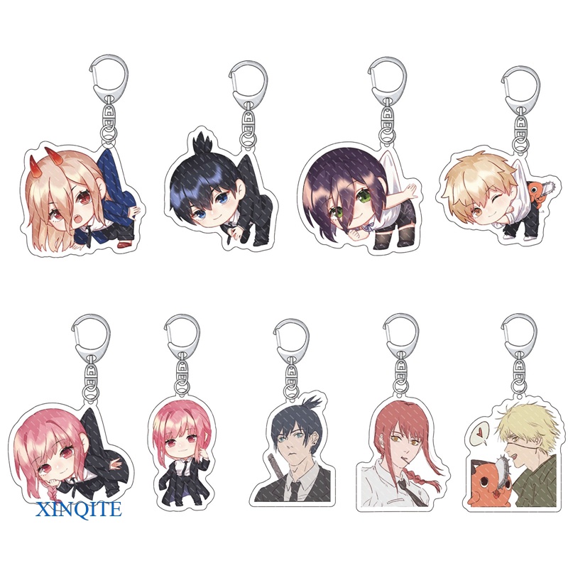 XINQITE Manga Chainsaw Man Collection Keychain Car Key Chain Anime ...