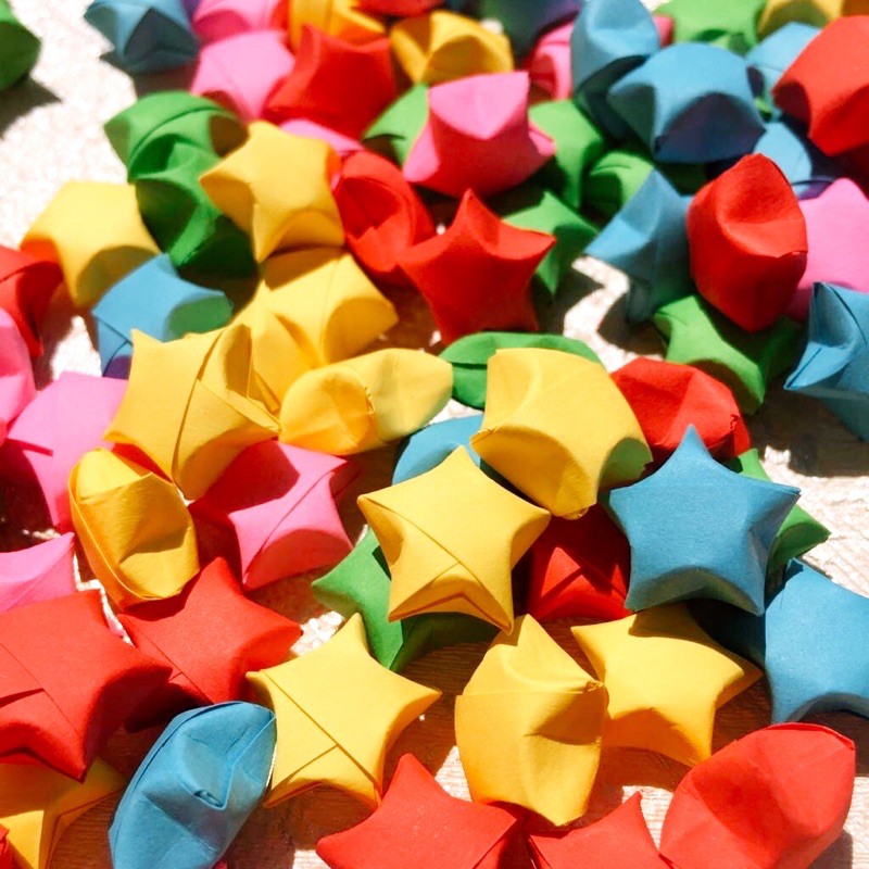 Origami STAR / LUCKY STAR / ORIGAMI PAPER STAR / ORIGAMI STAR PAPER ...
