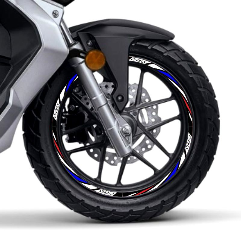 motorcycle scooter wheel hub sticker 14 inch reflective decals | Shopee ...