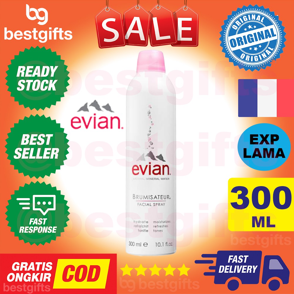 Evian FACIAL SPRAY NATURAL SPRING MINERAL WATER BRUMISATEUR FACIAL Skin ...