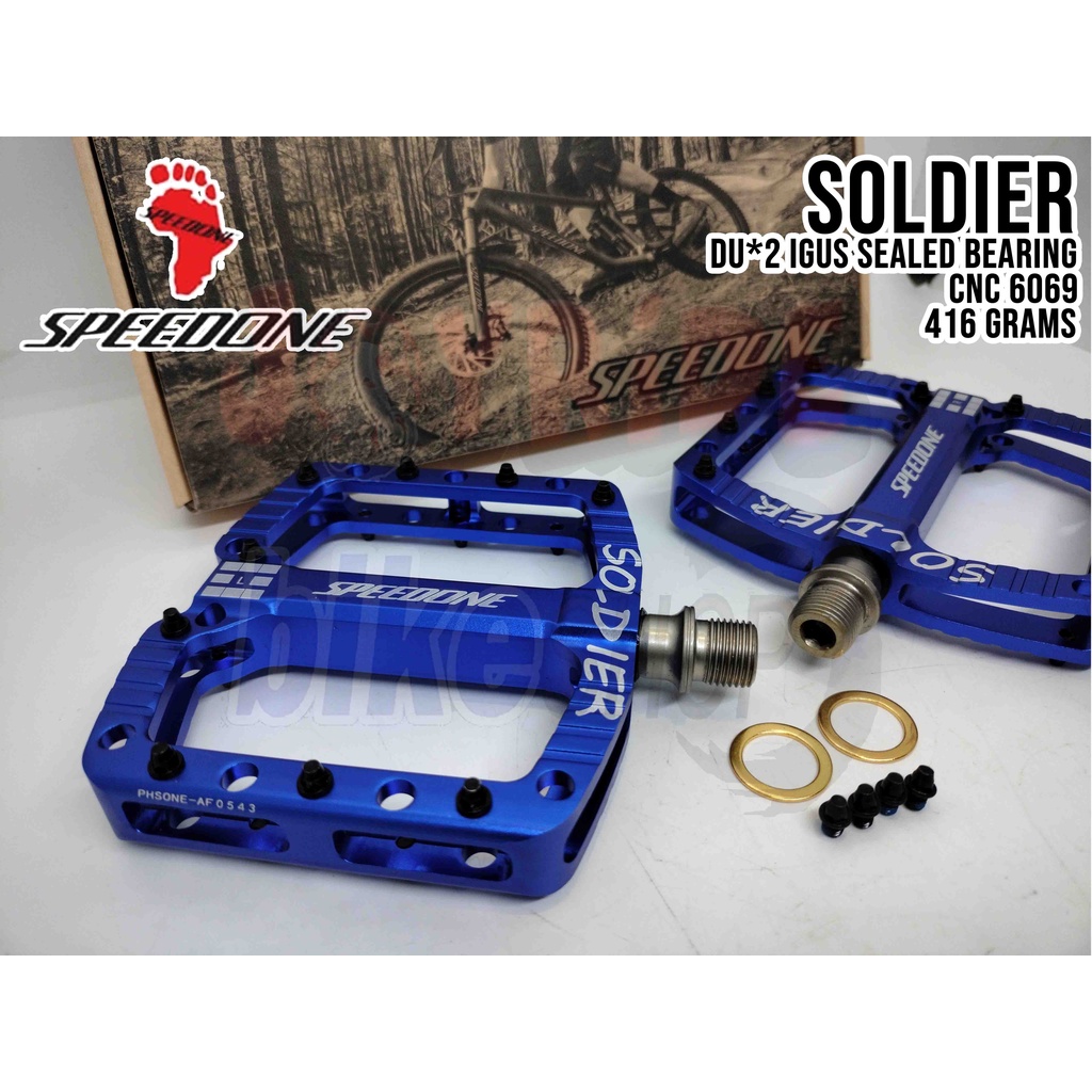 SPEEDONE FLAT PEDAL (SOLDIER/PILOT) (SEALED BEARING) | Shopee Philippines