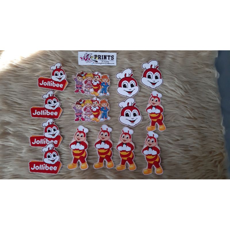 Jollibee cake toppers,cupcake toppers & name banner | Shopee Philippines