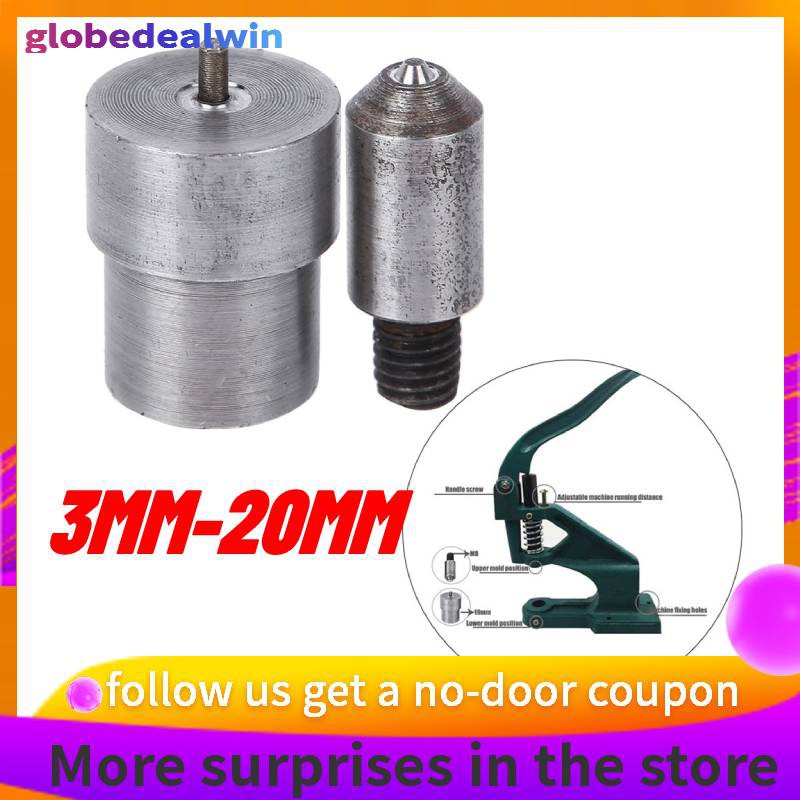 #COD#Hand Press Machine Setter Eyelet Puncher Grommet Die Mold Manual ...