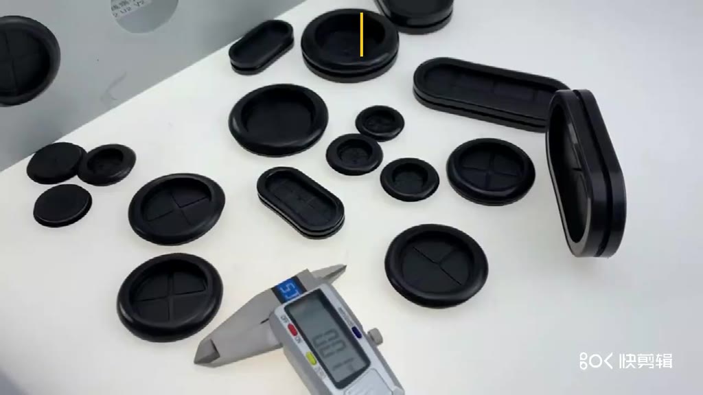 Black Rubber Wire Cable Protector Double Sided Sealing Cables Grommet ...