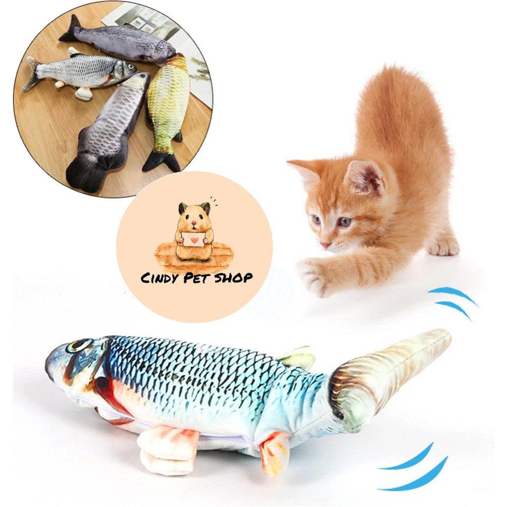 3d fish automatically moves cat toy | Shopee Philippines