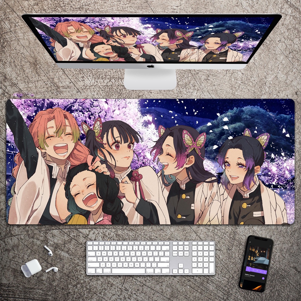 80CM x 30CM Demon Slayer Mouse Pad Gaming Extended Large Desk Pad Anime ...