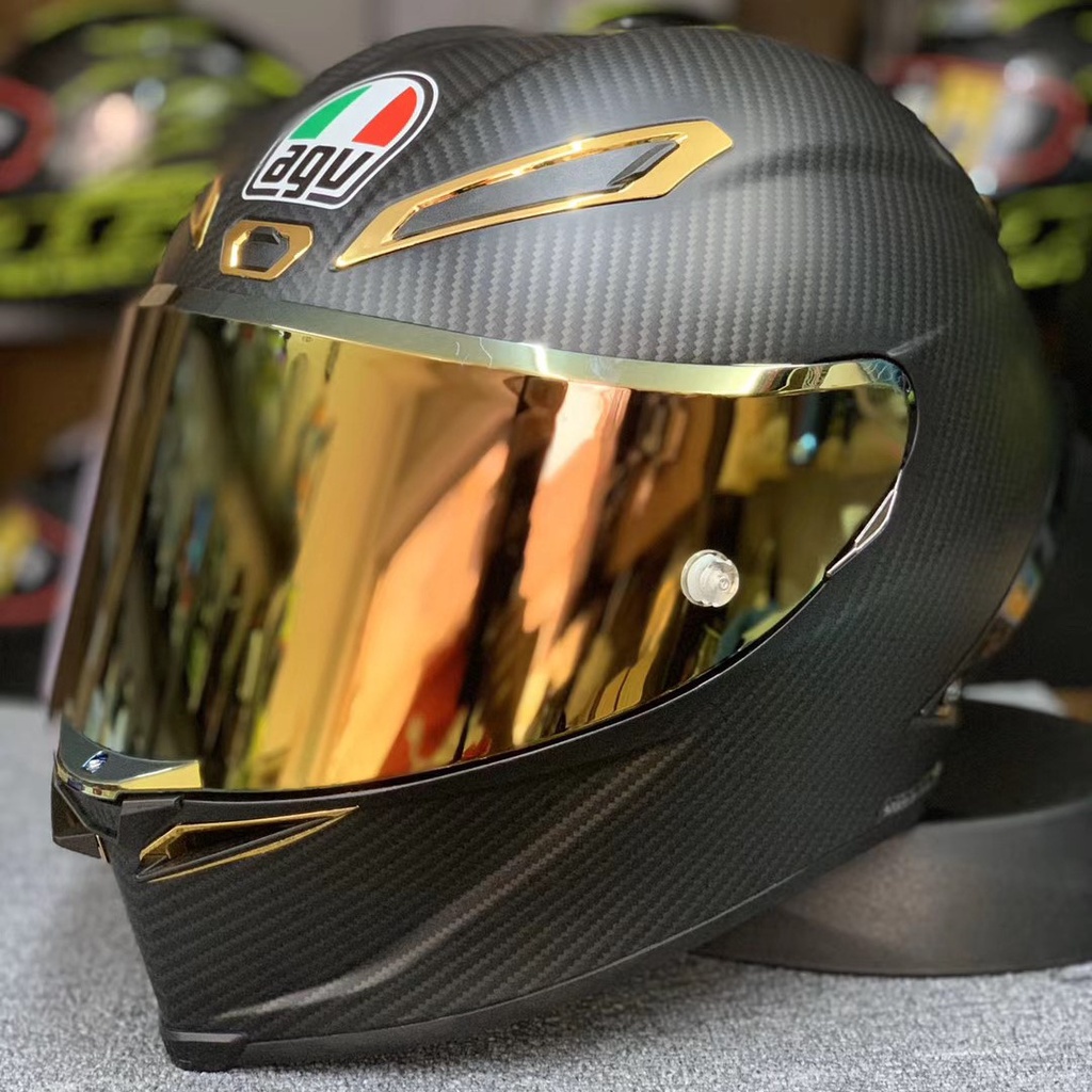AGV Pista GP RR Matte Black Gold Motorcycle Full Face Helmet Riding ...