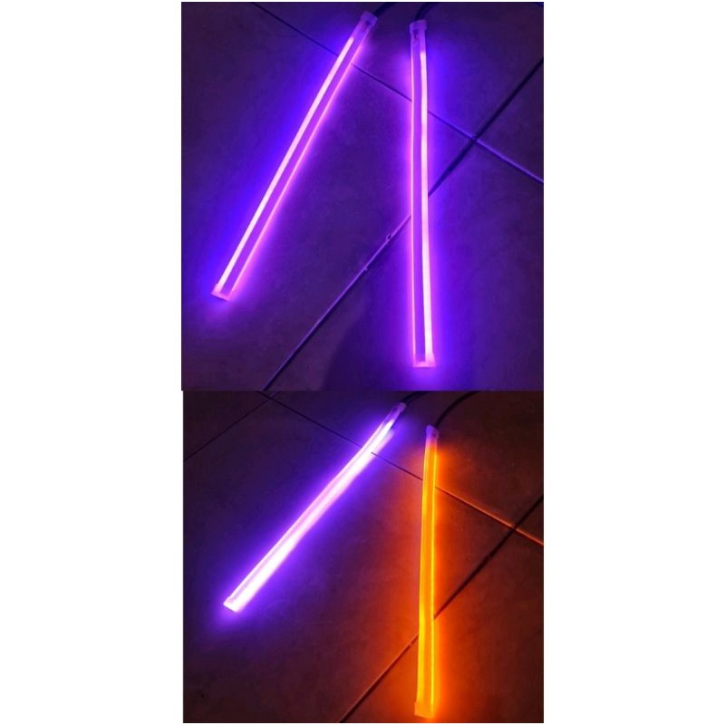 UNGU 30 cm slim purple led eyebrow running lights for aerox, vario ...