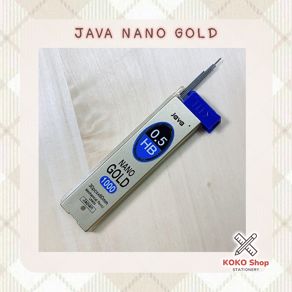 Java Nano Gold Pencil Lead 0.5mm.-- Jawa Mechanical Size 0.5mm. (2B And ...