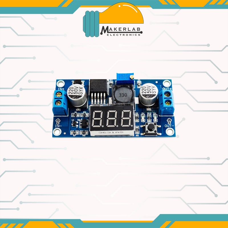 LM2596 LM2596s DC-DC Buck Step Down Converter with 7 Segment Display ...