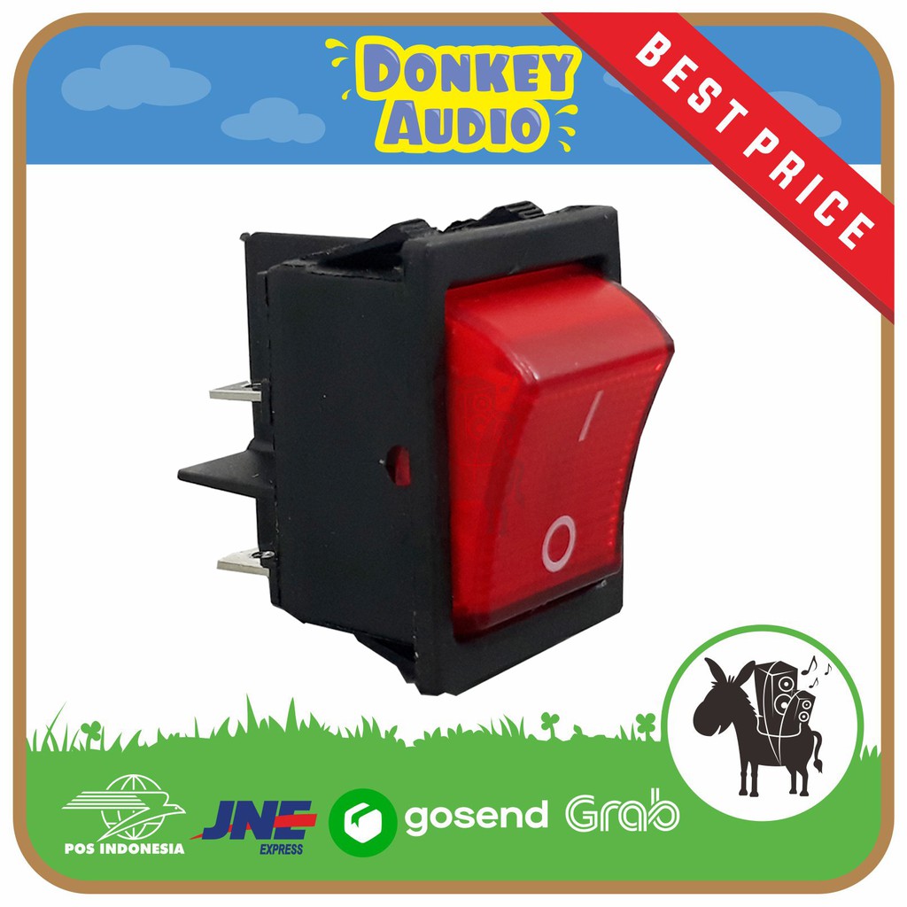 MERAH On OFF SWITCH Big Red Light POWER SWITCH | Shopee Philippines