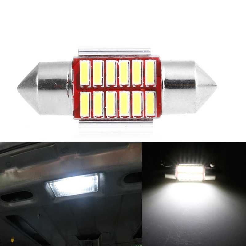 Car Ceiling Lights 31mm 12SMD Headlight LED Canbus 4014pcs | Shopee ...