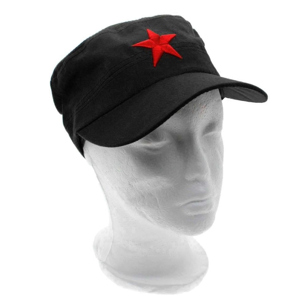 Unisex Vintage Red Star Cotton Patrol Green Flat Military Hats Army Cap ...