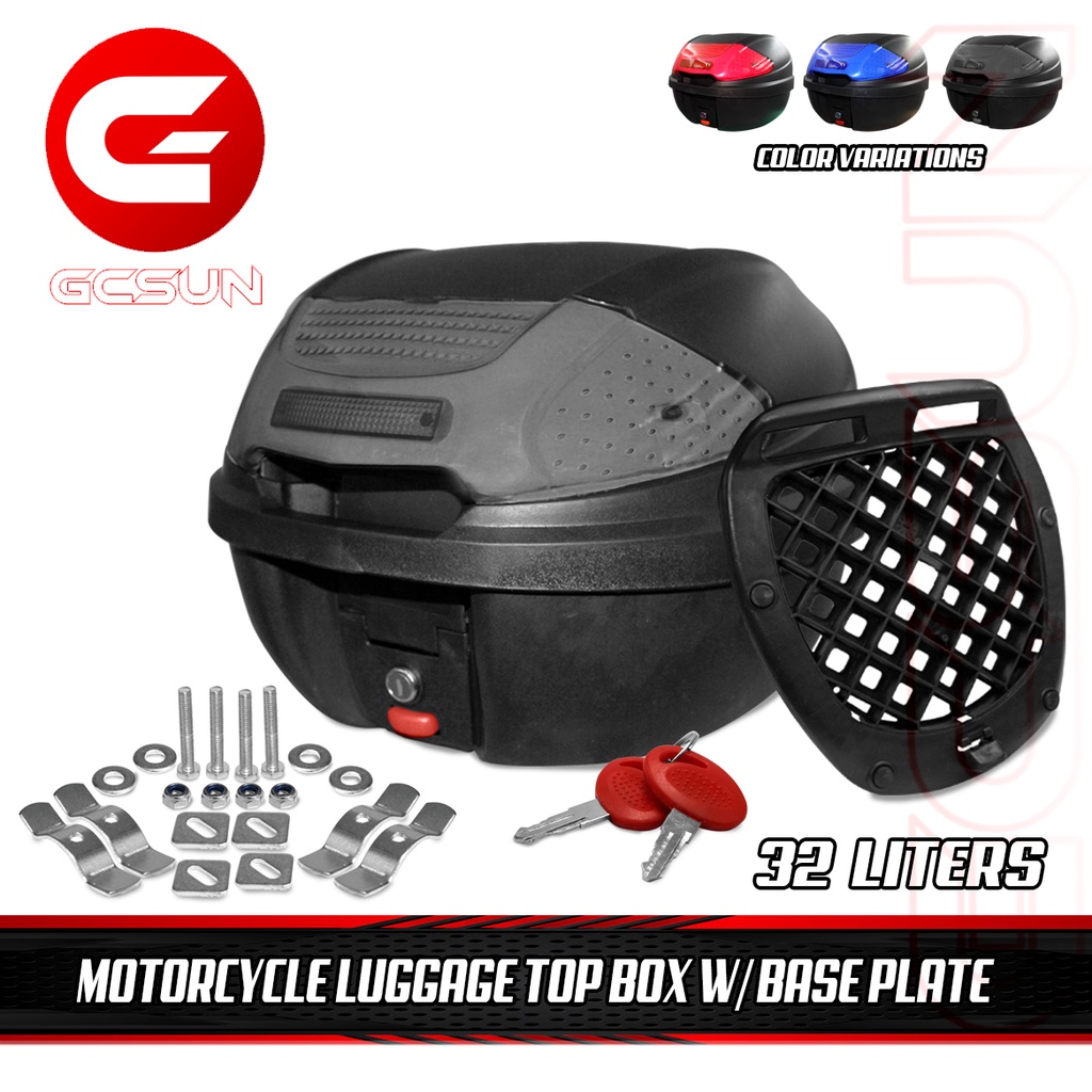 MOTORCYCLE LUGGAGE TOP BOX 32L - GCSUN | Shopee Philippines