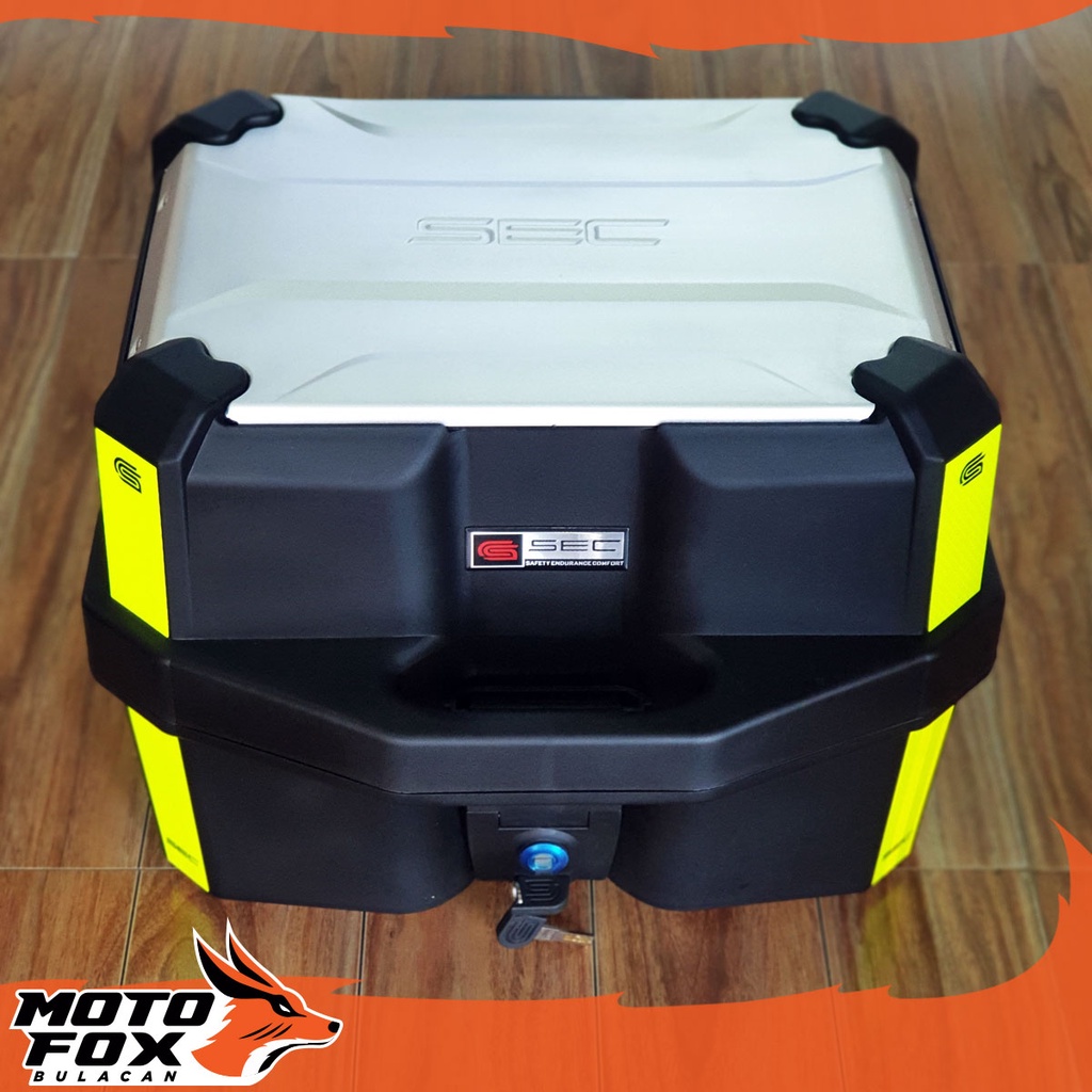 SEC 43 Liters Plastic Top Box with Back Rest & Base Plate | Shopee ...