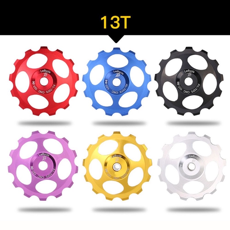 11T/13T 15T Aluminum Alloy MTB Mountain Bike Rear Derailleur Pulley Road Bike Guide Roller ...