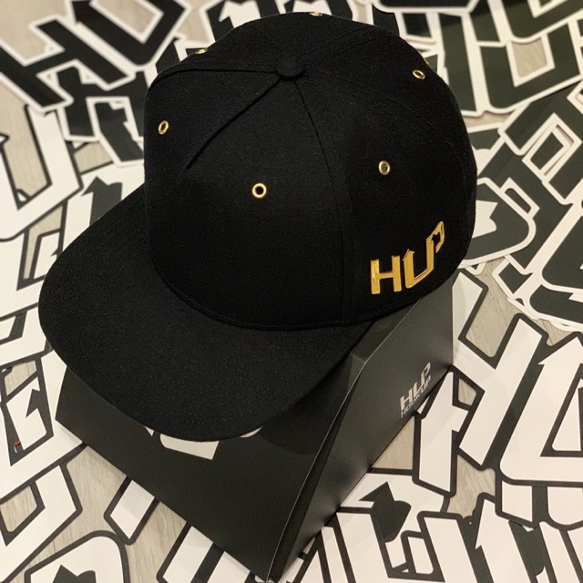 HUP Cap snapback gold label (plain box only) | Shopee Philippines