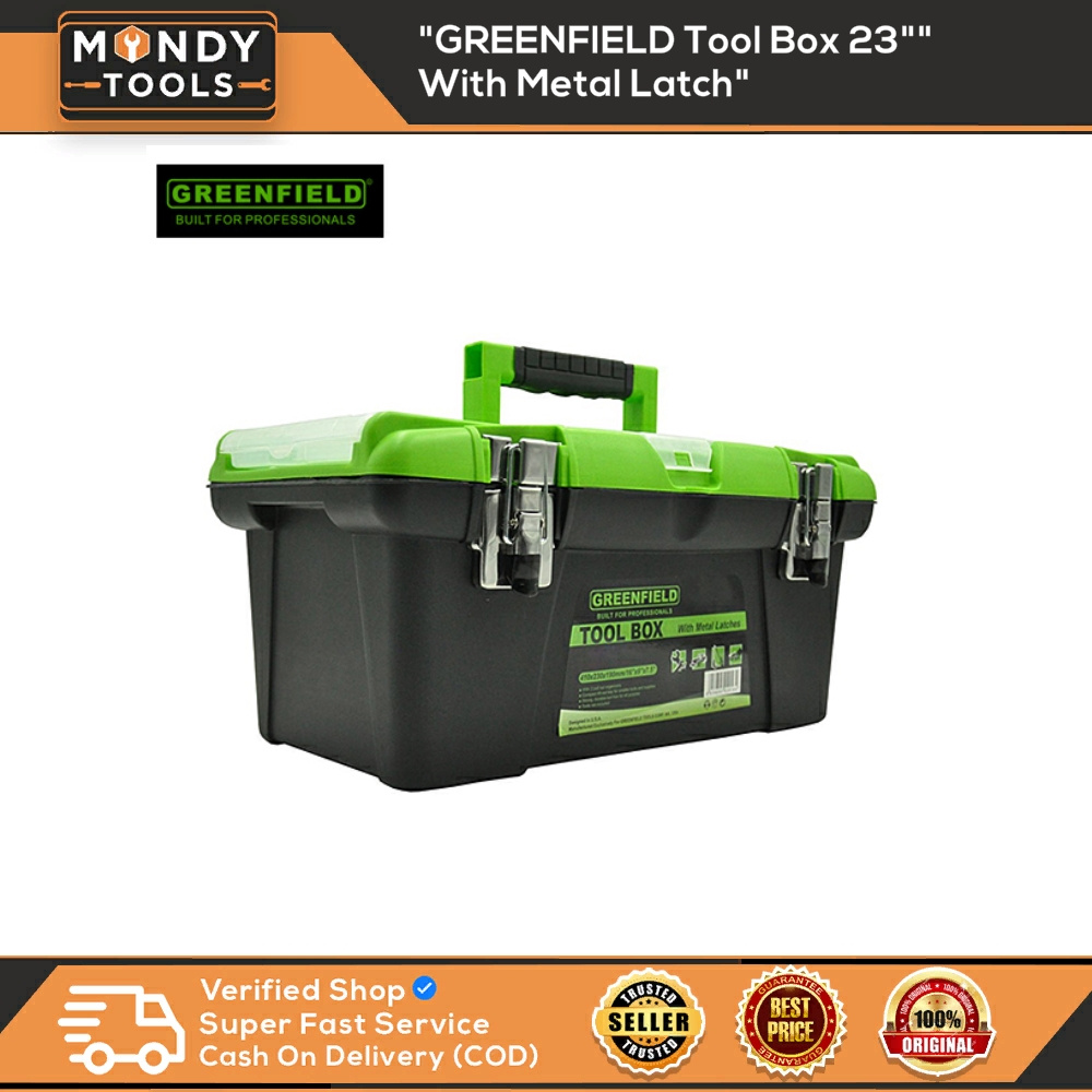 Greenfield Tool Box 23" With Metal Latch (Original) | Shopee Philippines