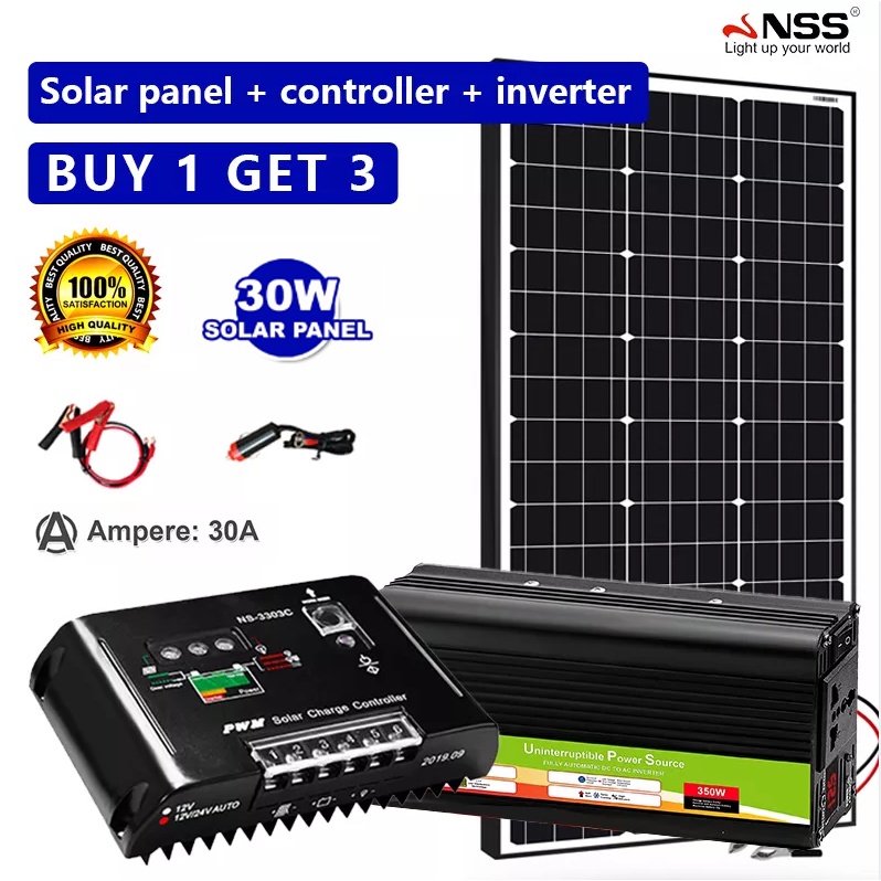 NSS solar power set dc 12v to ac 220v Solar Charging System inverter ...