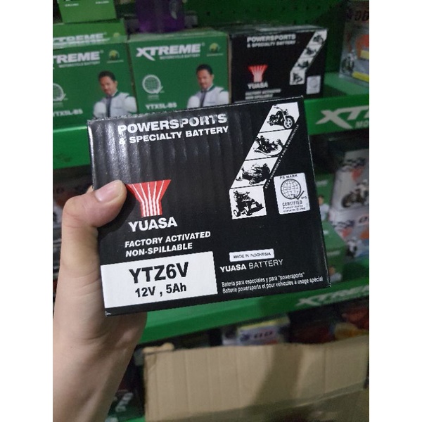YUASA BATTERY YTX4L-BS, YTX5L-BS, YTZ6V, YTZ7V,YT5A | Shopee Philippines