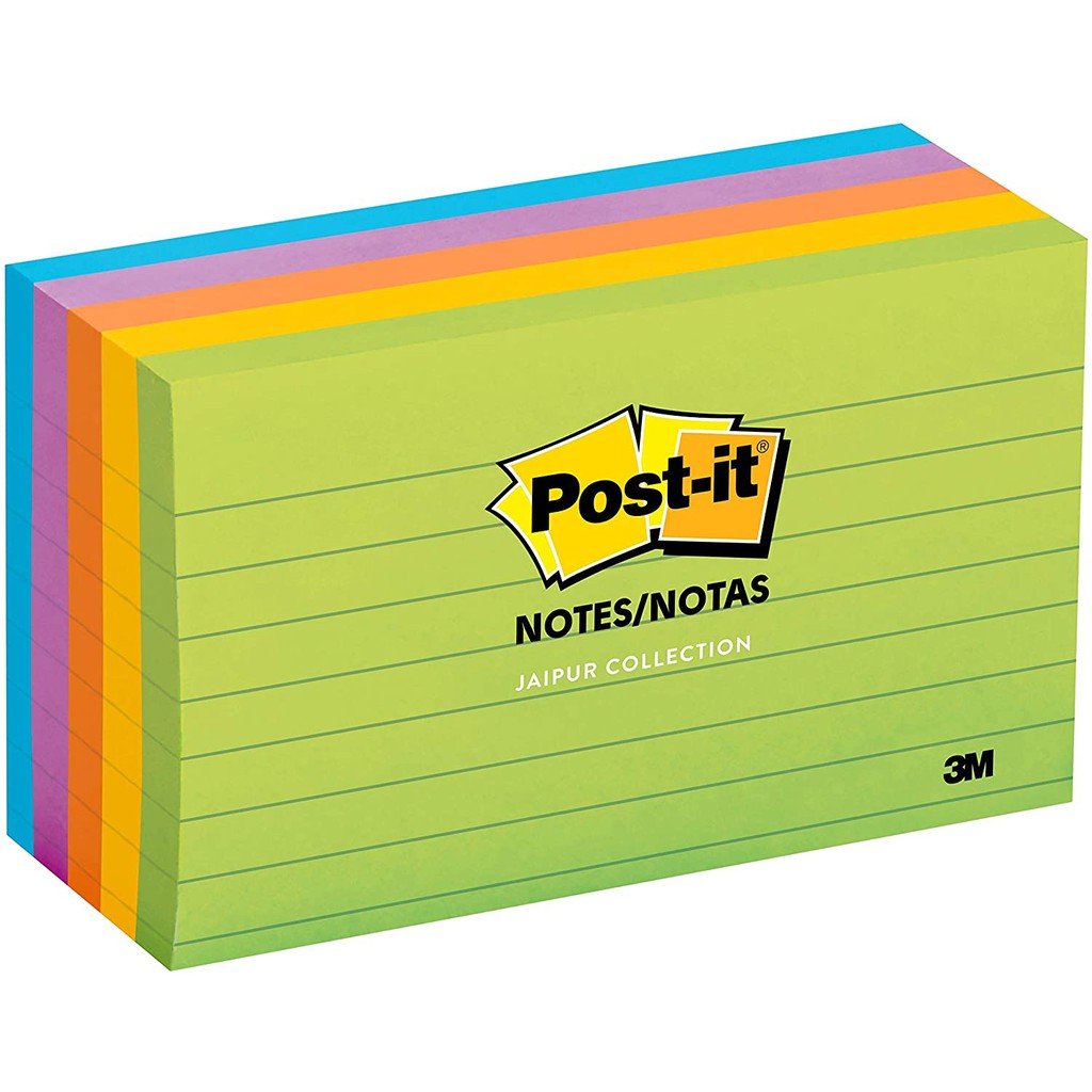 3M Post-it Notes - Jaipur Collection - 3x5 in - 5 Pads/100 sheets ...