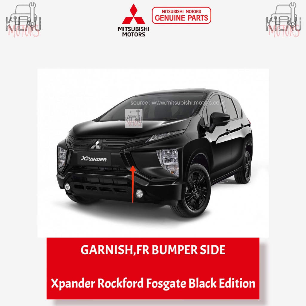 HITAM Mitsubishi Xpander Black Edition Front Bumper Garnish List ...