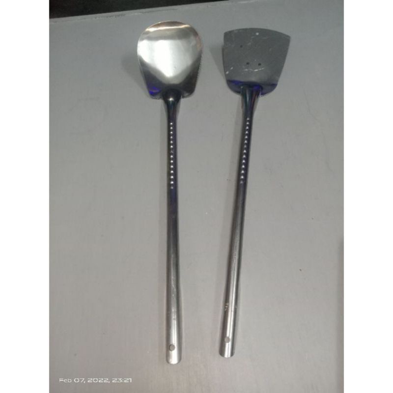 SANDOK/SIANSE STAINLESS 42cm Kitchen Mixing Spoon - Durable Culinary ...