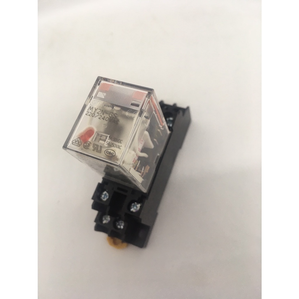OMRON Relay With Sockets Model MY2N-GS MY4N-GS Coil 24VDC And 220VAC ...