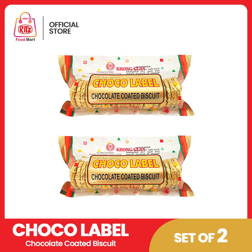 Rich Garden Choco Label - Chocolate Coated Biscuit - Set of 2 (44pcs ...