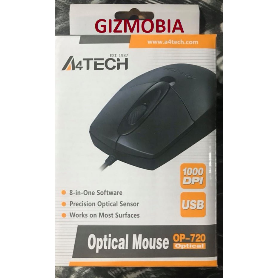 A4TECH OP-720 OPTICAL WHEEL USB WIRED MOUSE (BRANDNEW) | Shopee Philippines