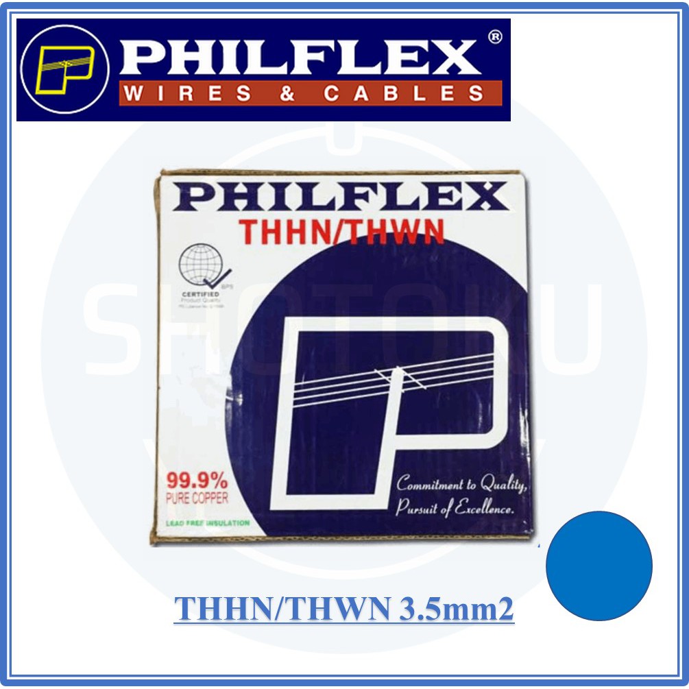 PHILFLEX THHN/THWN Wires 3.5mm2 (#12) (150 meters) | Shopee Philippines