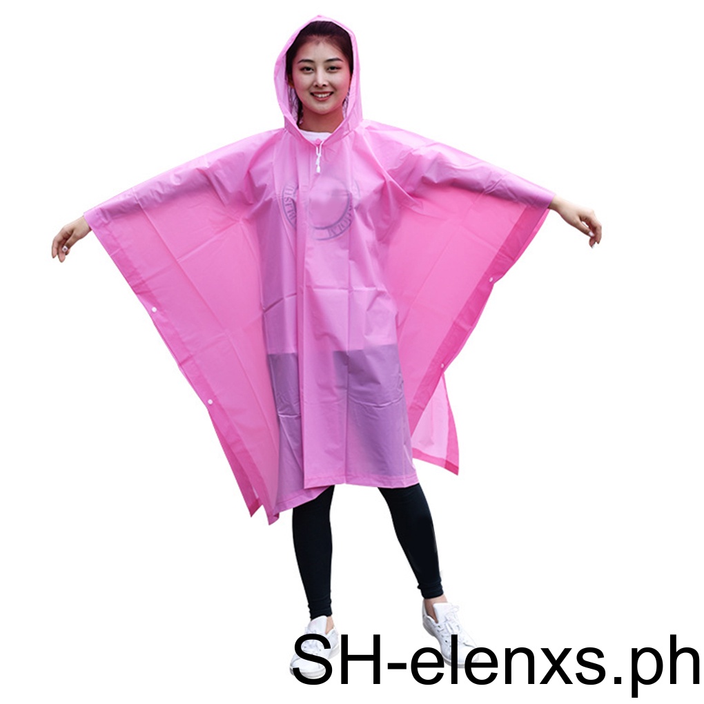 New Adult Raincoat Transparent Outdoor Rain Coat EVA Vinyl See Through ...