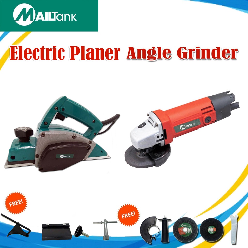 MailTank SH-01 Angle Grinder & SH-55 Electric Planer | Shopee Philippines