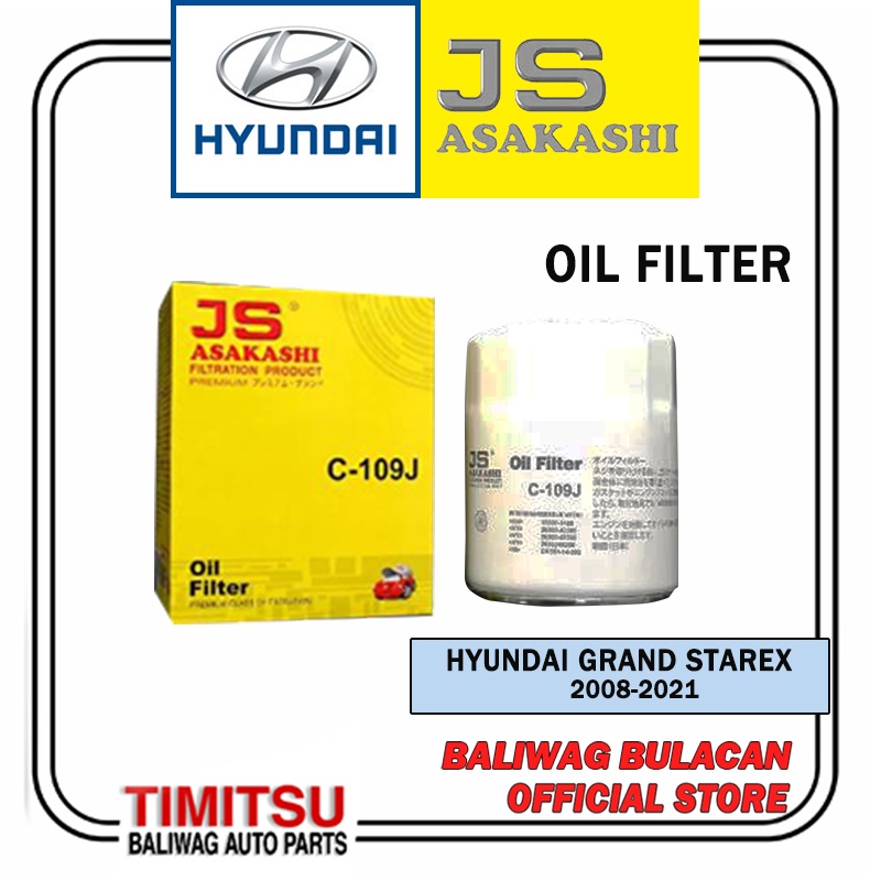 OIL FILTER HYUNDAI GRAND STAREX 2008-UP HYUNDAI H100 JS ASAKASHI C-109J ...
