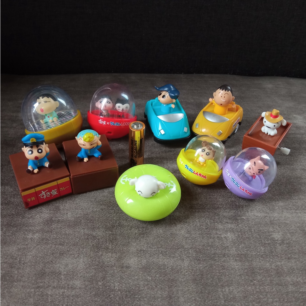 Preloved Crayon Shin-chan toys puzzle top pullback Gashapon anime ...