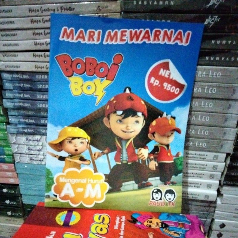 Kindergarten And paud Children's Books Knowing Letters A-M Boboiboy ...