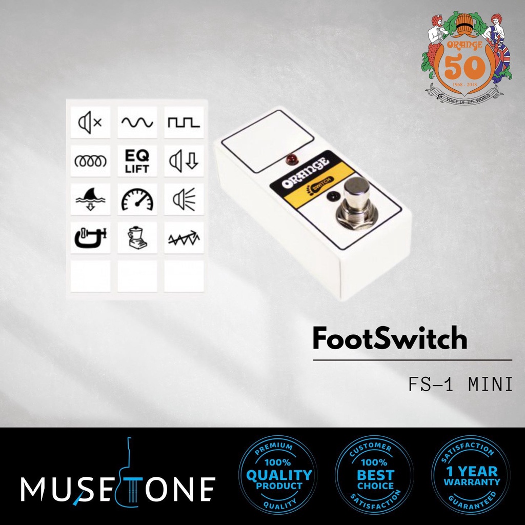Orange FS-1 Mini Single Button Footswitch - Mini | Shopee Philippines