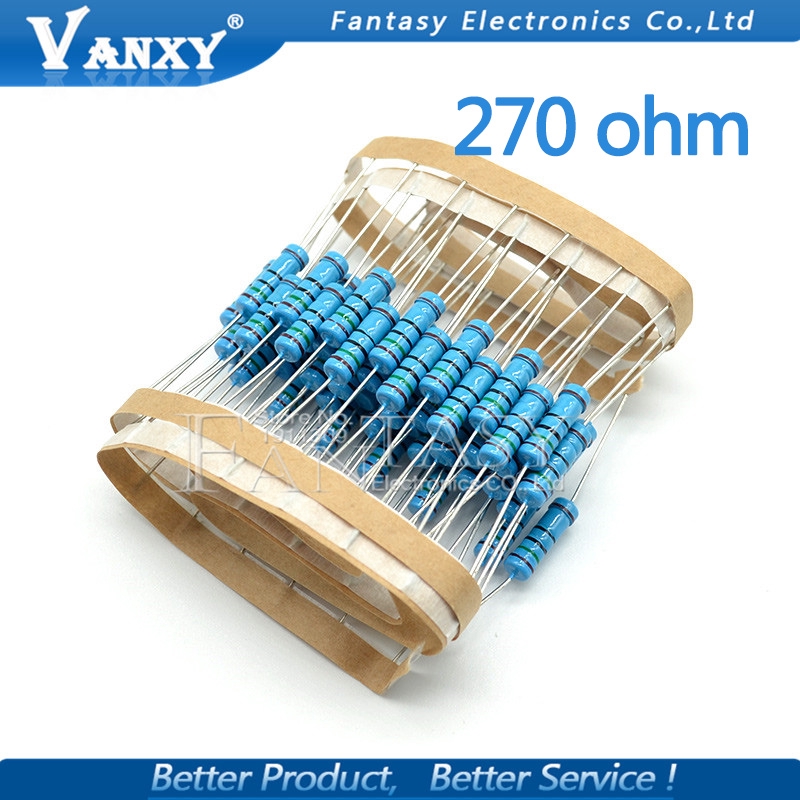 20pcs 270 ohm 2W 270R Metal film resistor | Shopee Philippines