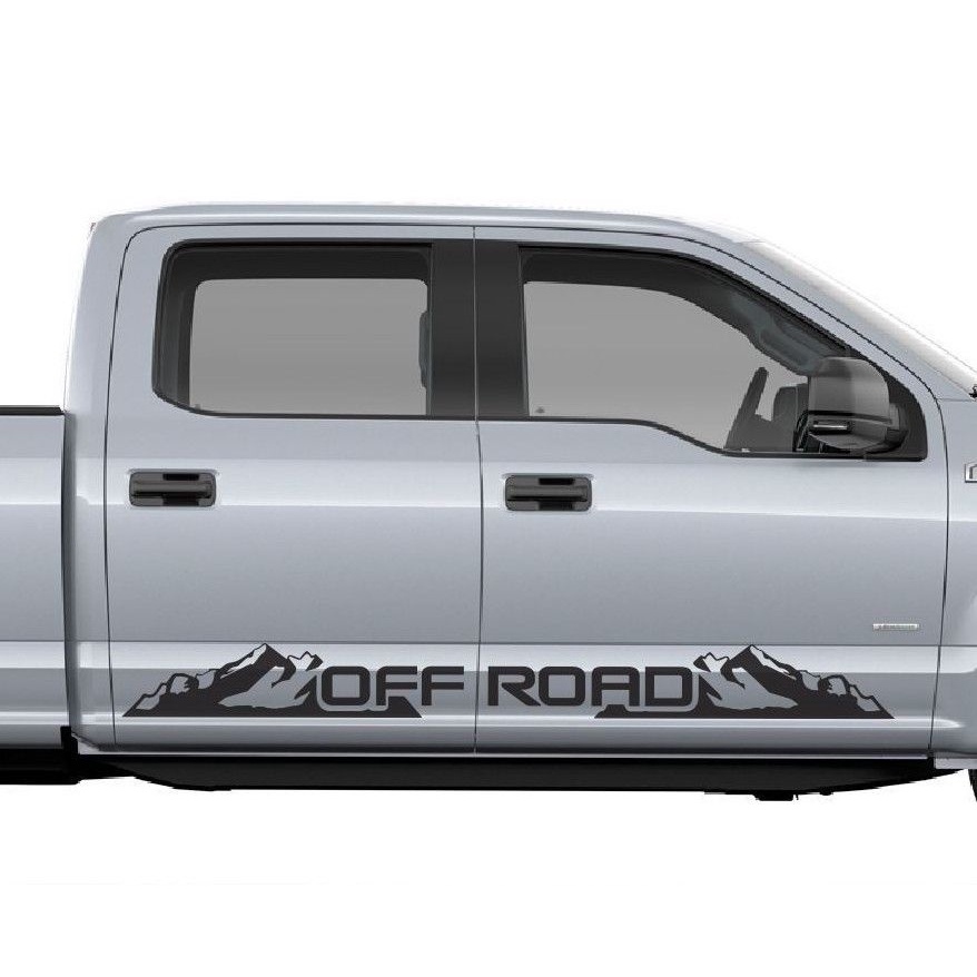 2x Off Road Mountain Rocker Decal 3M Vinyl Sticker Decal Ford 4x4 Chevy ...