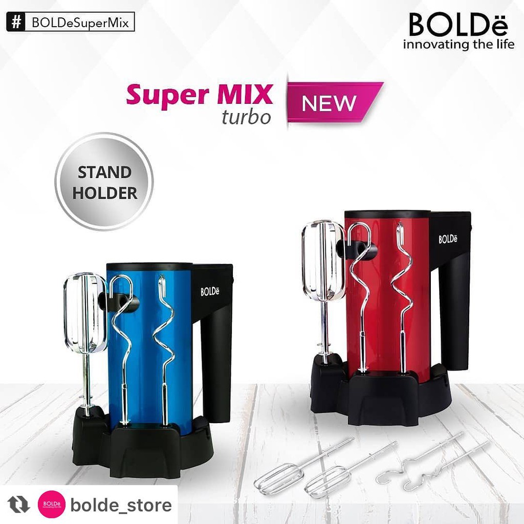 Hand Mixer BOLDe Super MIX TURBO Stainless 5-speed Official Warranty ...